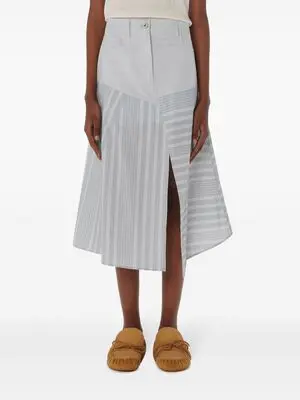 JW Anderson Hanky-hem Asymmetric Skirt - Grey