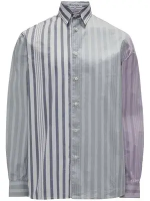 JW Anderson Panelled Stripe-print Shirt