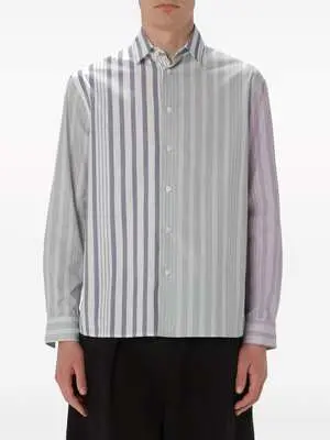JW Anderson Panelled Stripe-print Shirt