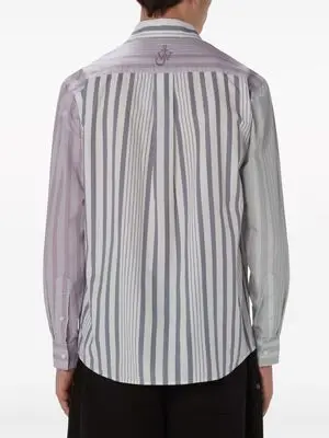 JW Anderson Panelled Stripe-print Shirt