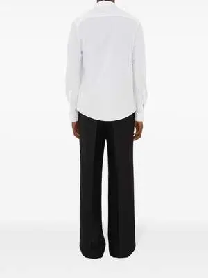 Burberry Ekd-embroidered Cotton Shirt - White