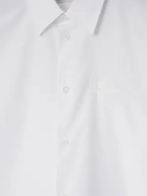 Burberry Ekd-embroidered Cotton Shirt - White