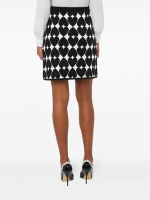 Moschino Intarsia-knit Cotton Skirt