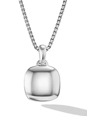 David Yurman Sterling Sculpted Cable Square Locket - Ss