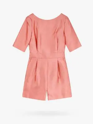 Max Mara Silk And Cotton Jumpsuit - Pink