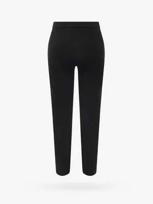 Max Mara Viscose Blend Straight Leg Trousers - Black