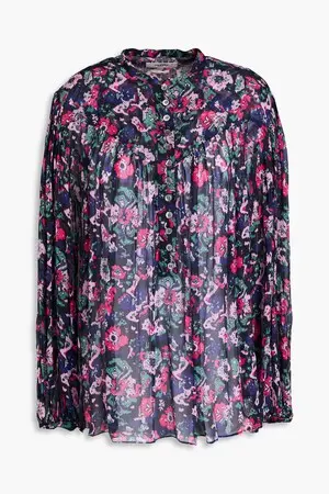 MARANT ETOILE Kiledia Floral-print Blouse - Black