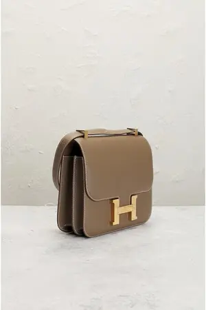 Hermès Epsom Constance 24 Shoulder Bag - Etoupe