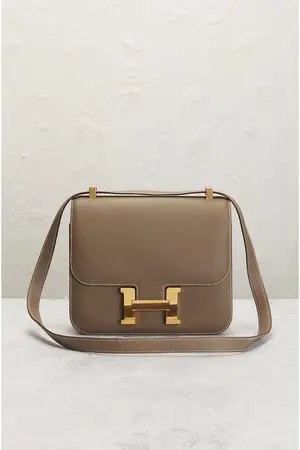 Hermès Epsom Constance 24 Shoulder Bag - Etoupe