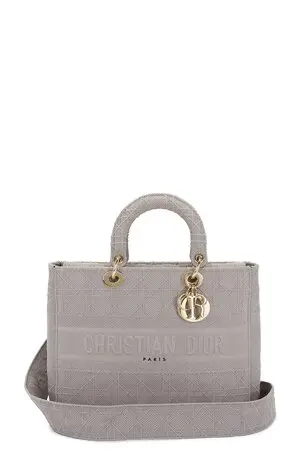 Dior Lady D-lite Handbag - Grey