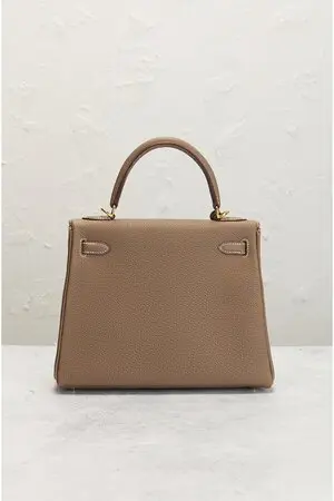 Hermès Togo B Stamp Kelly 25 Handbag In Brown