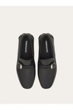 FERRAGAMO Gancini Ornament Driver - Black