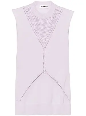 JIL SANDER Sleeveless Knitted Top