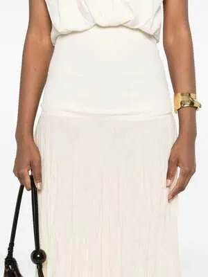 Johanna Ortiz Light Sound Crinkled Midi Skirt