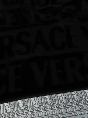 Versace Barocco-print Cotton Bath Towel
