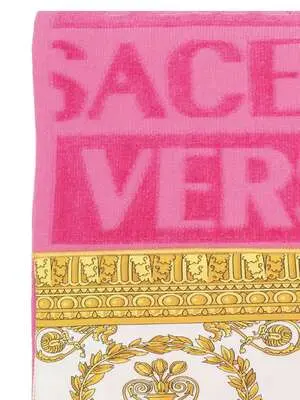 Versace Barocco-print Cotton Hand Towel