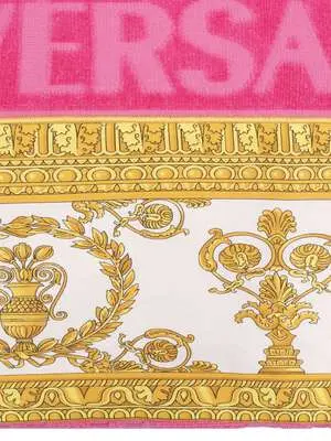 Versace Barocco-print Cotton Hand Towel