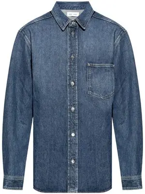 SAMSOE SAMSOE Long-sleeve Organic Cotton Denim Shirt