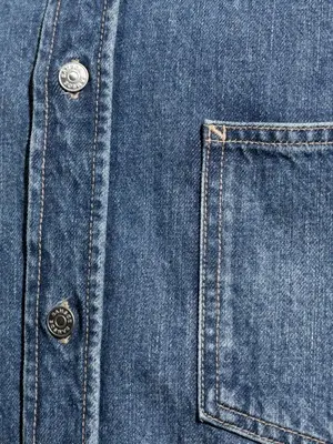 SAMSOE SAMSOE Long-sleeve Organic Cotton Denim Shirt