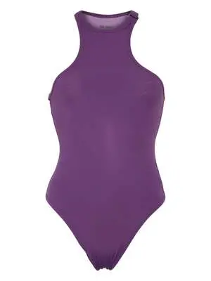 Attico Fine-ribbed Swimsuit - Purple