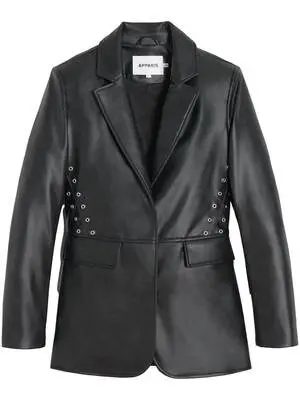 Apparis Faux-leather Blazer