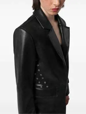 Apparis Faux-leather Blazer