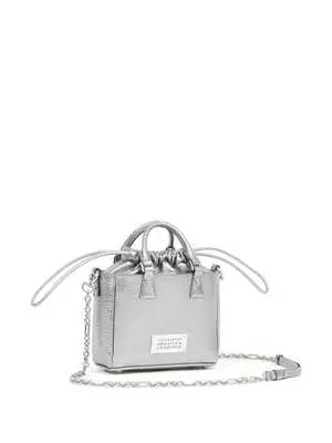 MAISON MARGIELA 5ac Metallic-effect Tote Bag