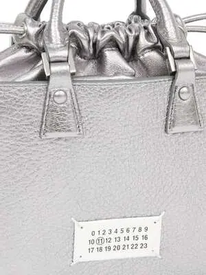 MAISON MARGIELA 5ac Metallic-effect Tote Bag