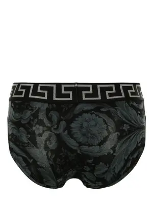 Versace Greca Border Briefs - Black