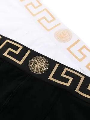 Versace Logo-detail Boxers - Black