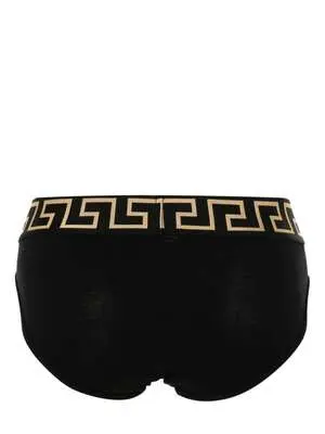 Versace Greca Border Briefs - Black