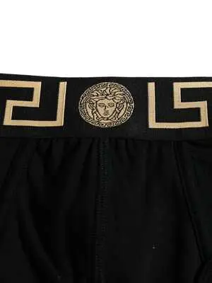 Versace Greca Border Briefs - Black