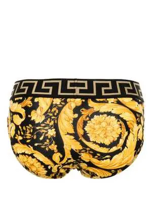 Versace Greca Border Briefs - Black