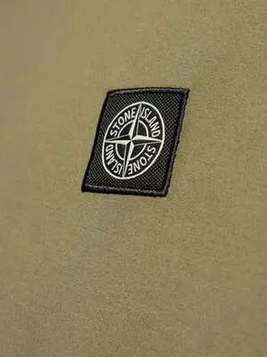 Stone Island Compass-appliqué Cotton T-shirt - Green