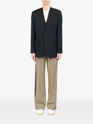 MAISON MARGIELA Collarless Single-breasted Blazer