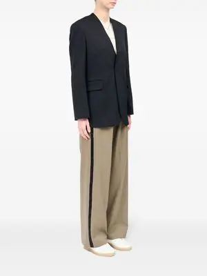 MAISON MARGIELA Collarless Single-breasted Blazer
