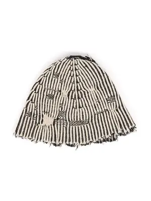 MAISON MARGIELA Distressed-effect Ribbed Beanie