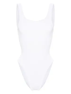 Hunza G Crinkled-effect Swimsuit - White