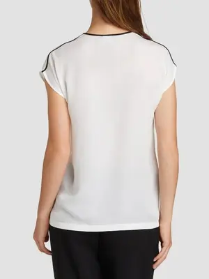Giorgio Armani Tassel Silk Georgette Blouse