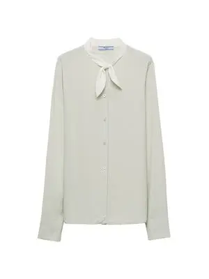 Prada Women's Silk Shirt - Pink  - Green