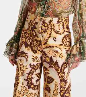 Etro Floral Wide-leg Jeans