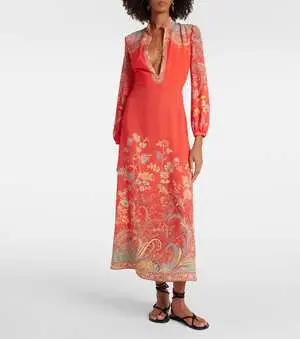 Etro Printed Midi Dress