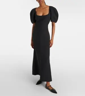 Gabriela Hearst Niahm Wool And Silk Maxi Dress
