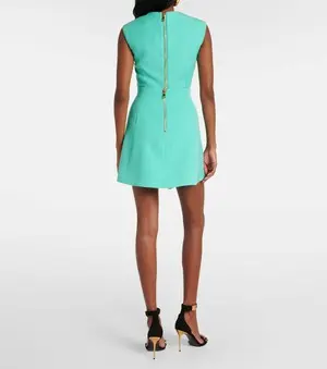 Balmain High-rise Wool Miniskirt