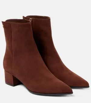 GIANVITO ROSSI Lyell 45 Suede Ankle Boots