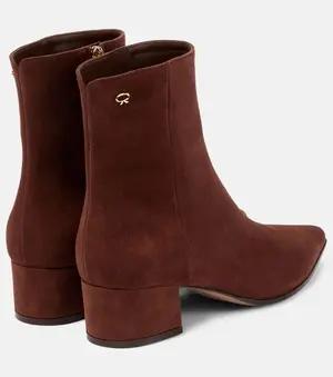 GIANVITO ROSSI Lyell 45 Suede Ankle Boots