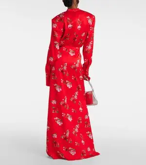 Magda Butrym Floral Silk Gown