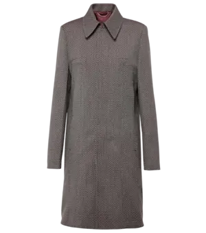 Victoria Beckham Tailored Virgin Wool Coat - Grey