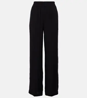 Victoria Beckham Gathered Pajama Pants - Black