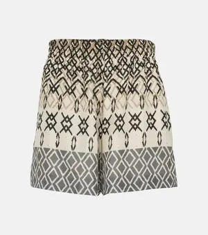 Brunello Cucinelli Printed Silk Shorts - Multicoloured